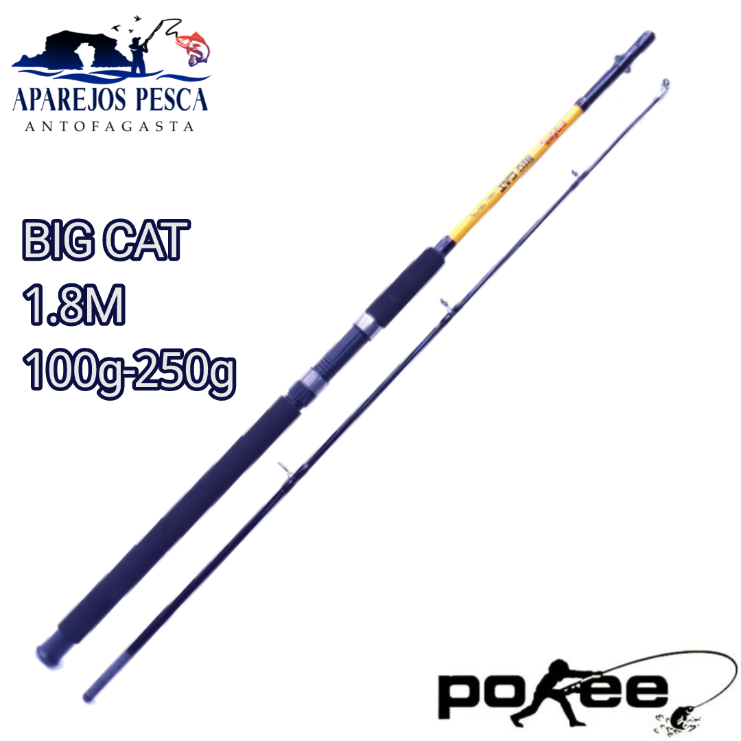 Caña Pokee Big Cat 1.8m (100g-250g) – Aparejos Pesca Antofagasta