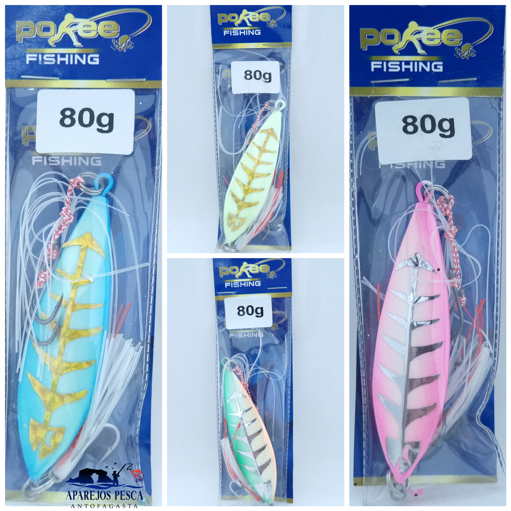 Jig Slow Jigging Pokee 80g. Patron2 Varios Colores – Aparejos Pesca Antofagasta